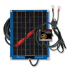 PulseTech SolarPulse SP-12 Solar Battery Charger Maintainer, 12 Watt, Blue