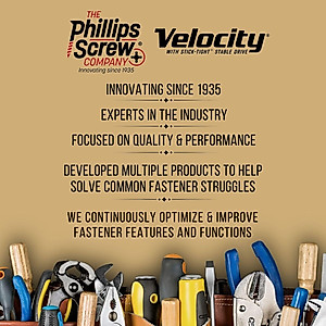 Velocity 2 1/2 Inch Deck Screws (Size #9), Self Tapping Exterior Wood Screws Tan Rust Resistant Coating, Stick-Tight Technology, Hexstix T25 Torx Bits, Contractor Pack (350 Pieces)