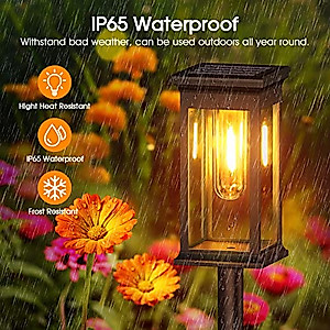 KOOPER Solar Pathway Lights Outdoor, 8 Pack Upgraded Solar Outdoor Lights, Bright Solar Garden Lights Outdoor Waterproof, Auto On/Off Outdoor Solar Lights for Yard Landscape Path Lawn Patio Walkway