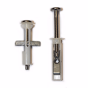 Bath Royale Toilet Seat Mounting Hardware for Toilets Requiring Top Mount Installation of Toilet Seat, Set of 2 Top Mount Toggles (TMT)