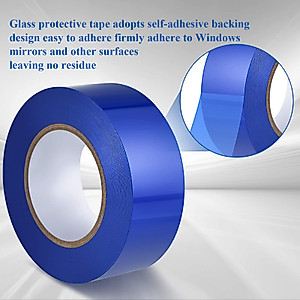 Frienda 2 Inch x 218.7 Yards Clear Removable Scratch Film Tape Roll Blue Tape Window Film Blue Surface Protective Film Self Adhesive Window Film, 2 Rolls