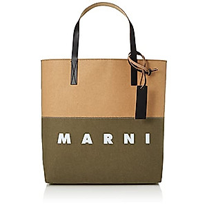MARNI(マルニ) Tote Bag, Musk+Sandstorm+Black