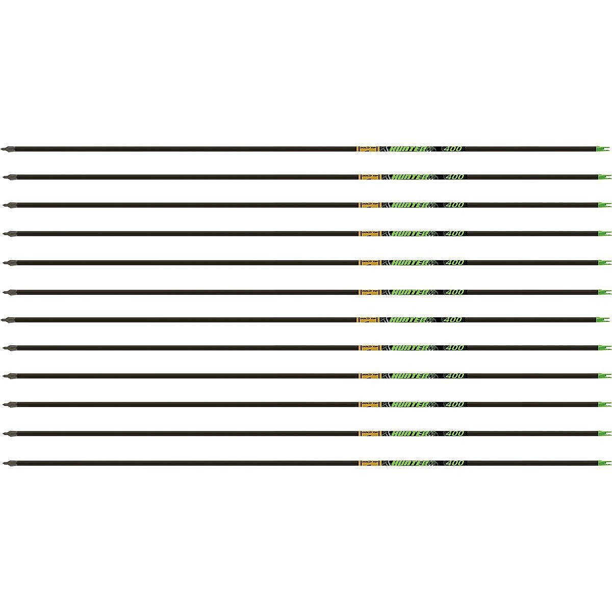 Gold Tip Hunter XT Arrow Shafts (Pack of 12), Black, 300