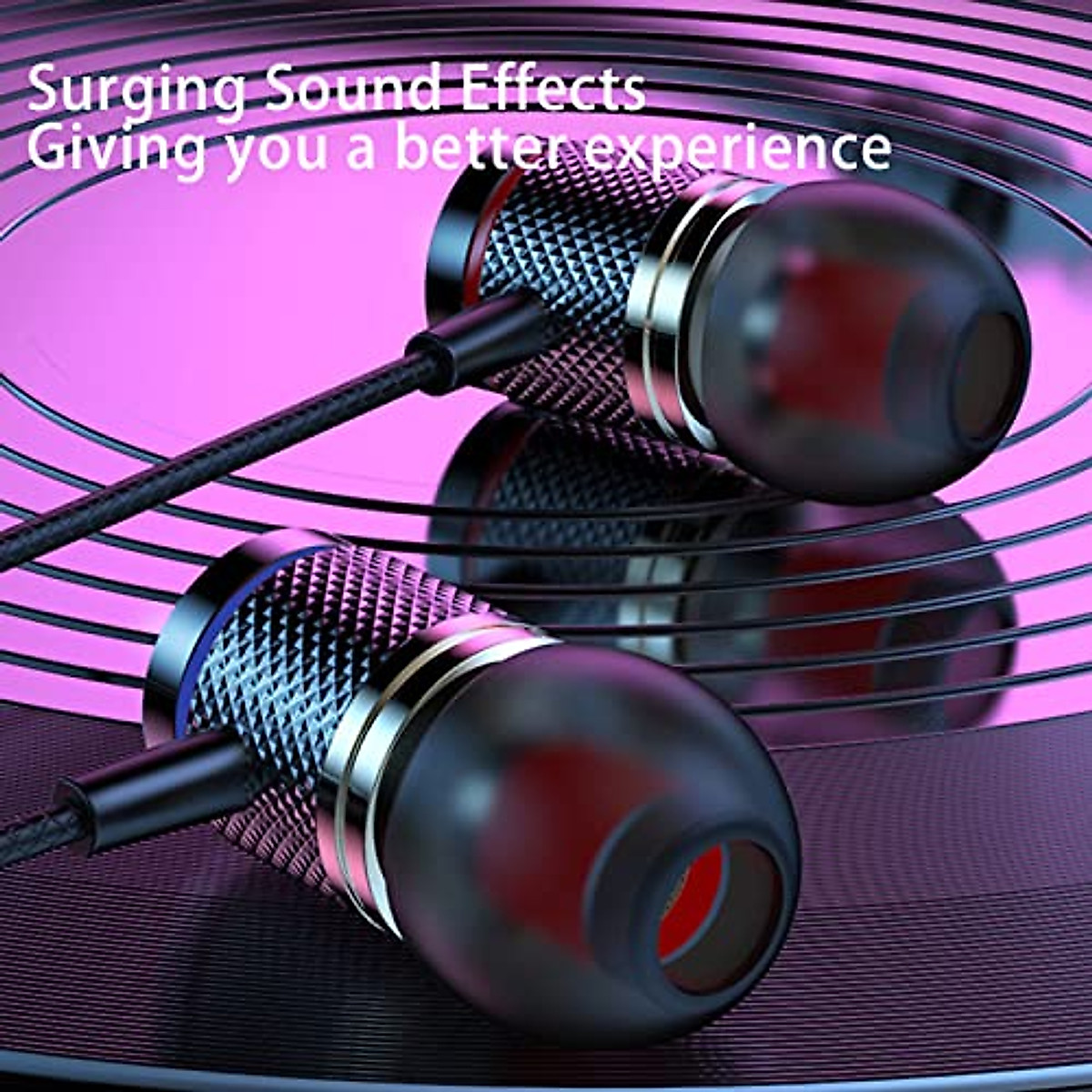 DSVOTVOT USB C Headphones, Earphones with Microphone,Type C Stereo Sound Headphones Wired in-Ear Earbuds for Samsung Galaxy S22 S21 FE OnePlus 10 9 Pro Google Pixel 6