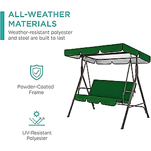 Universal Replacement Canopy for Garden Swing Chair,Swing Chair Cover Outdoor Waterproof Swing Cover Replacement for Garden Swing Hammock Outdoor