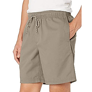 Amazon Essentials Men's Drawstring Walk Short (Available in Plus Size), Khaki Brown, Small