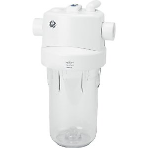 GE Whole House Water Filtration System | Reduces Sediment, Rust & More | Install Kit & Accessories Included | Filter Not Included | Replace Filters (FXHTC, FXHSC) Every 3 Months | GXWH35F, White, 7.50 x 13.50 x 7.75 inches