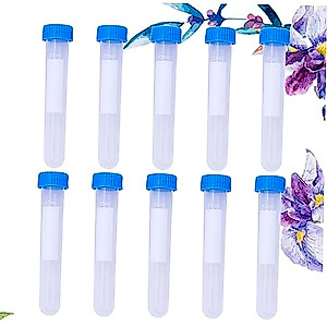 Hohopeti 10 Pcs Bottles for Needles Storage Container with Lid Clear Container Compartmentalized Storage Containers Craft Storage Containers Sewing Needles Container Bead Kit Bead Container