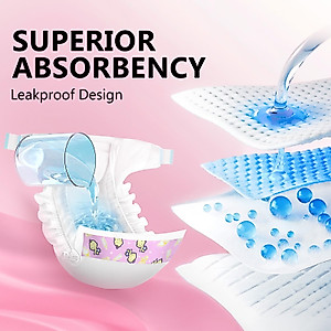 CHAREX Reborn Baby Doll Diapers - 20 Pieces Pack Newborn Diapers, Doll Accessories for 18-24 Inch Reborn Dolls