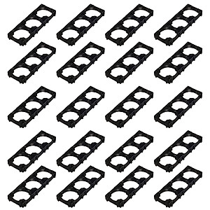 Heyiarbeit 20pcs 26650 Lithium Battery Triple Holder Bracket 3 Cell Safety Spacer Radiating Shell for DIY Battery Pack