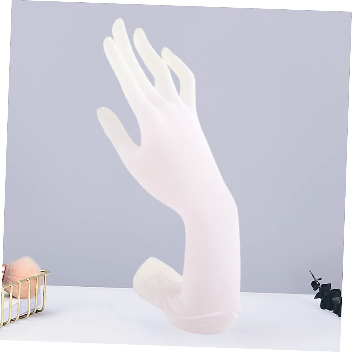 Cabilock Resin Hand Model Mannequin for Jewelry Display Matte Finish Stand for Rings Bracelets