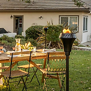 TIKI Brand 1120128 Island King Outdoor Torch, Black