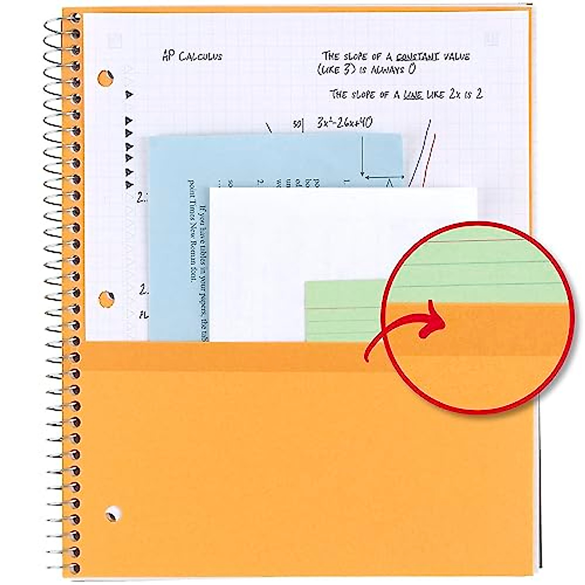 Five Star Spiral Notebook, 1-Subject, Graph Ruled Paper, Fights Ink Bleed, Water Resistant Cover, 8-1/2" x 11", 100 Sheets, Black (73679)
