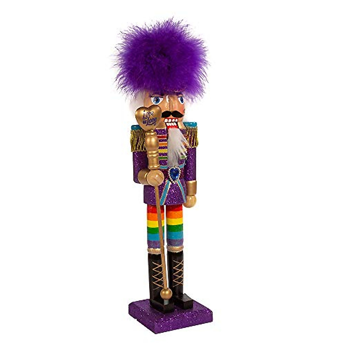 Kurt S. Adler 15-Inch Wooden Gay Pride Nutcracker