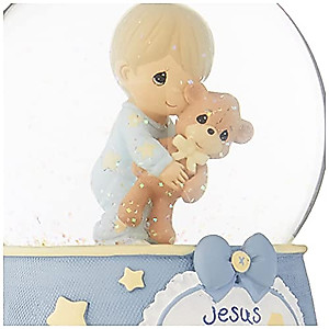Precious Moments, Jesus Loves Me, Resin/Glass Snow Globe, Boy, Musical, 132103,Multicolor