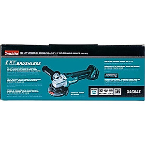 Makita XAG04Z 18V LXT® Lithium-Ion Brushless Cordless 4-1/2” / 5" Cut-Off/Angle Grinder, Tool Only