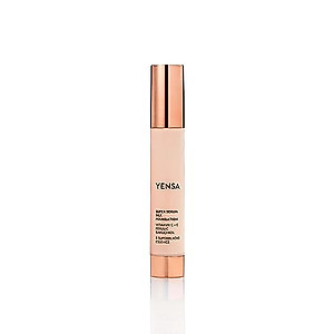 YENSA Super Silk Foundation - Full Coverage, Age-defying complex of Vitamin C, E, Ferulic, and Bakuchiol Oil (Light Medium 1) 1.0 fl oz