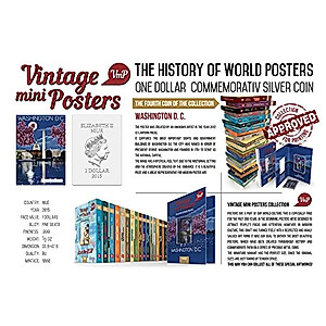 2015 NU limited NIUE 2015 $1 VINTAGE MINI POSTERS - WASHINGTON D.C. LIMITED 1/2 OZ SILVER COIN $1 Uncirculated