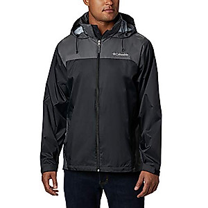Columbia Men's Glennaker Lake Rain Jacket, Black/Grill, XX-Large