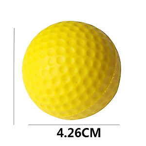 Dsmile Practice Golf Balls, Foam, 36 Count, Yellow