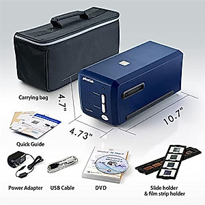 Plustek OpticFilm 8100-35mm Negative Film/Slide Scanner with 7200 DPI and 48-bit Output. Bundle Silverfast SE Plus 8.8, Support Mac and Windows