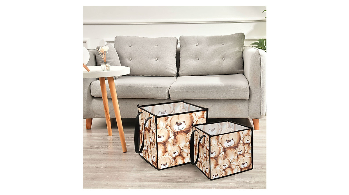 Lovely Teddy Bear Storage Bin for Kids - Waterproof & Stylish