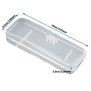 TorSor 3 Pack Manual Razor Travel Case Universal Portable Shaver Storage Box Carrying Protector Holder Transparent Cover Container for Men Razors and Blade Refills Kit