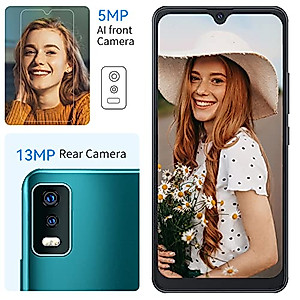 CUBOT Note 8 Smartphone Without Contract, 4G Android 11 Mobile Phone, 5.5 Inch HD Display, 13MP + 5MP Camera, 3100mAh Battery, 2GB/16GB, 128GB Expandable, Dual SIM