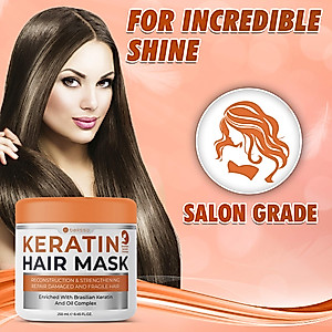 BELLISSO Keratin Shampoo and Conditioner Set and Keratin Hair Mask