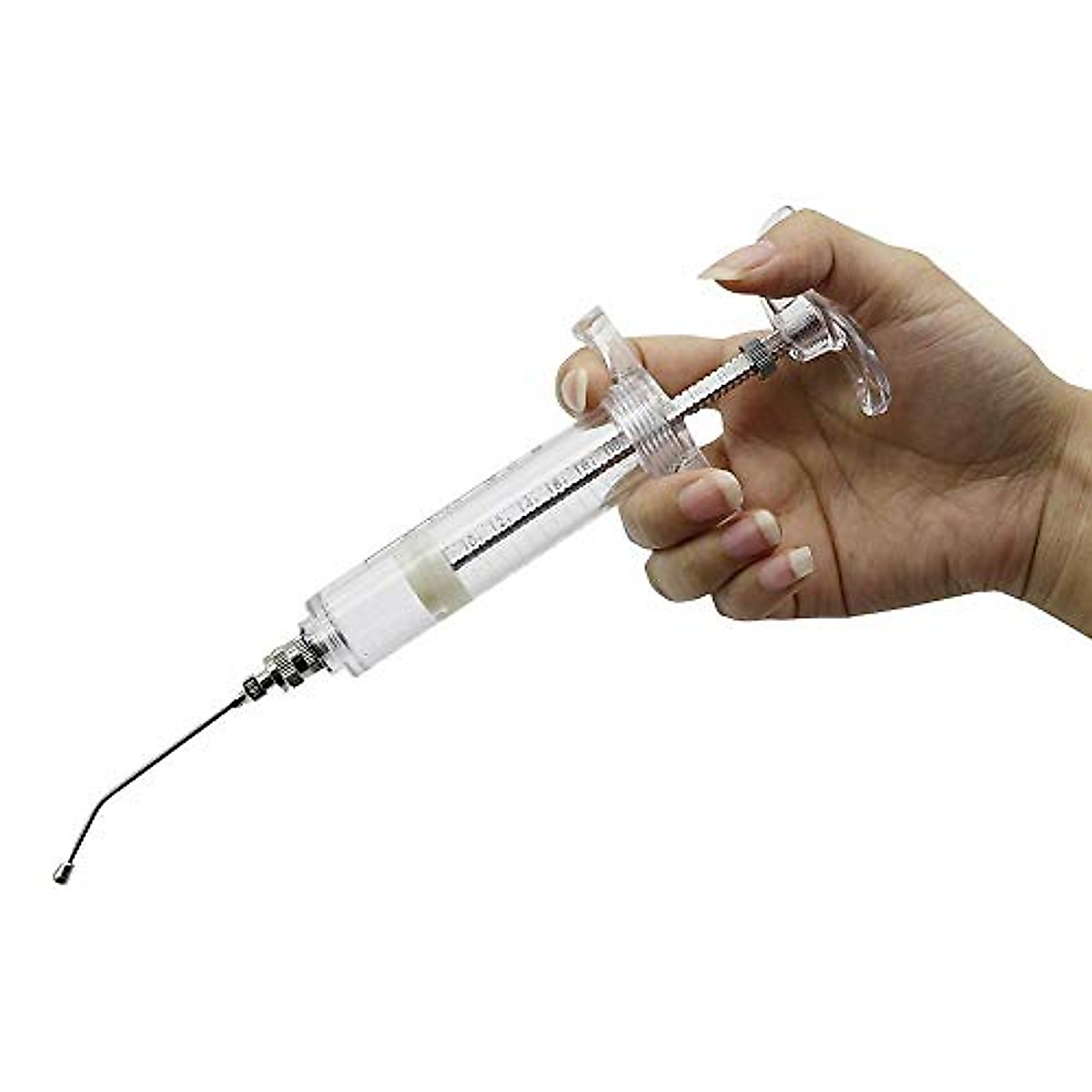 Duona Bird Feeding Syringe Feeding Tubes for Baby Birds Parrot Hand Feeding Syringe with 6 Pcs Curved Gavage Tubes (50ML)