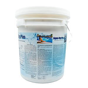 AQUA-ORG PLUS - Granular Calcium Hypochlorite 65% Pool Shock for Swimming Pools, Spas and Hot Tubs (55 Pound)