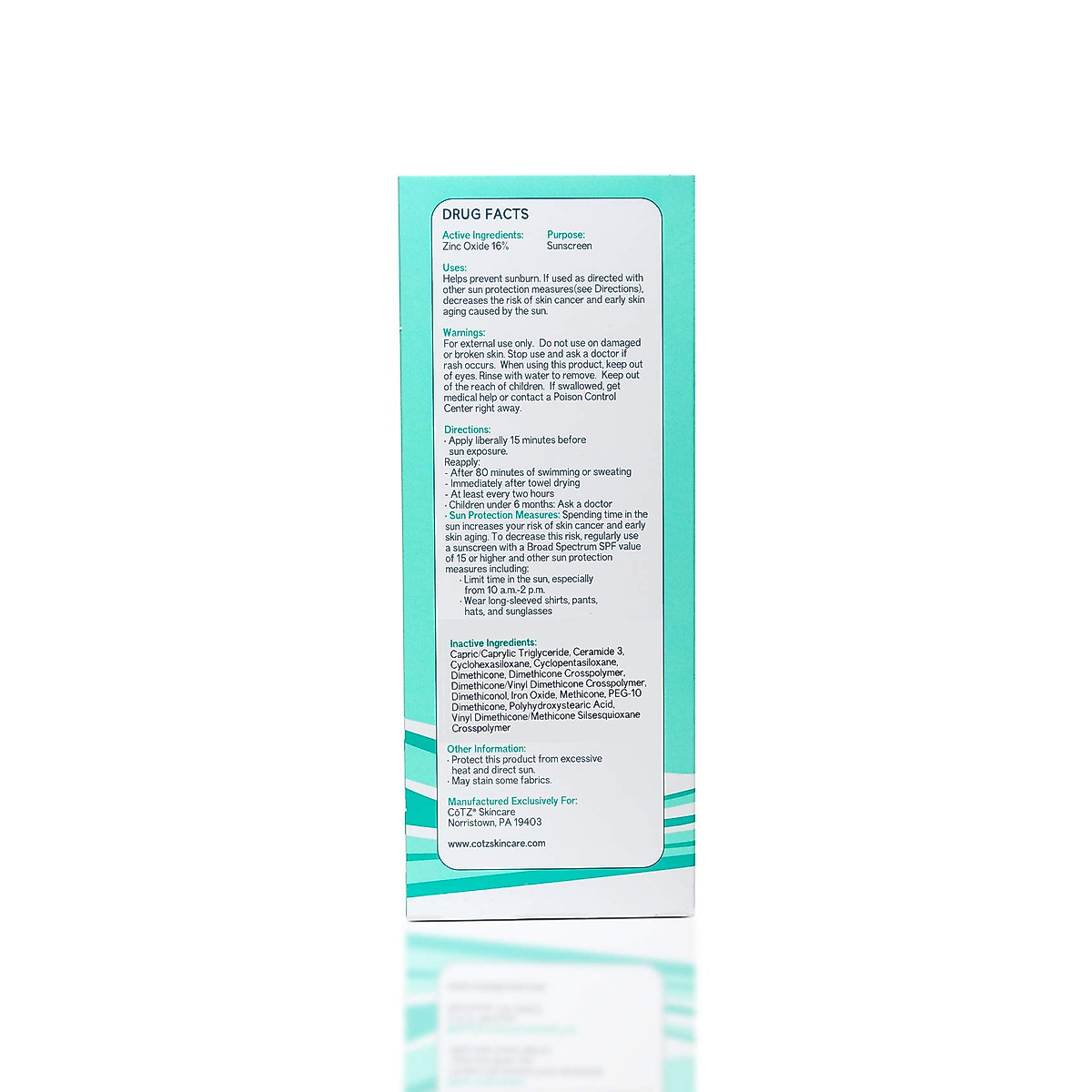 CoTZ Face Moisture Lightly Tinted Mineral Sunscreen Broad Spectrum SPF 35; 1.5 oz / 42.5 g