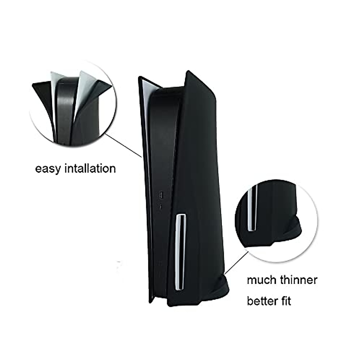 Silicone Skin Cover Compatible for PS5 Console, Anti-Scratch Anti-Dust Waterproof Dustproof Protective Case for Disc/Digital Version (Red Disc Version)