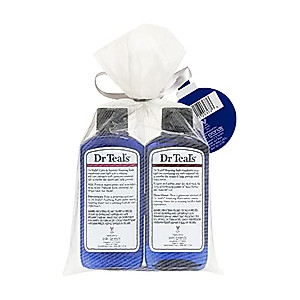 Dr Teal's Foaming Bath Holiday Gift Combo Pack (6 fl oz Total): Soften & Moisturize with Shea Butter & Almond Oil and Calm & Serenity with Rose Essential Oil. Treat Your Skin, Senses, and Stress