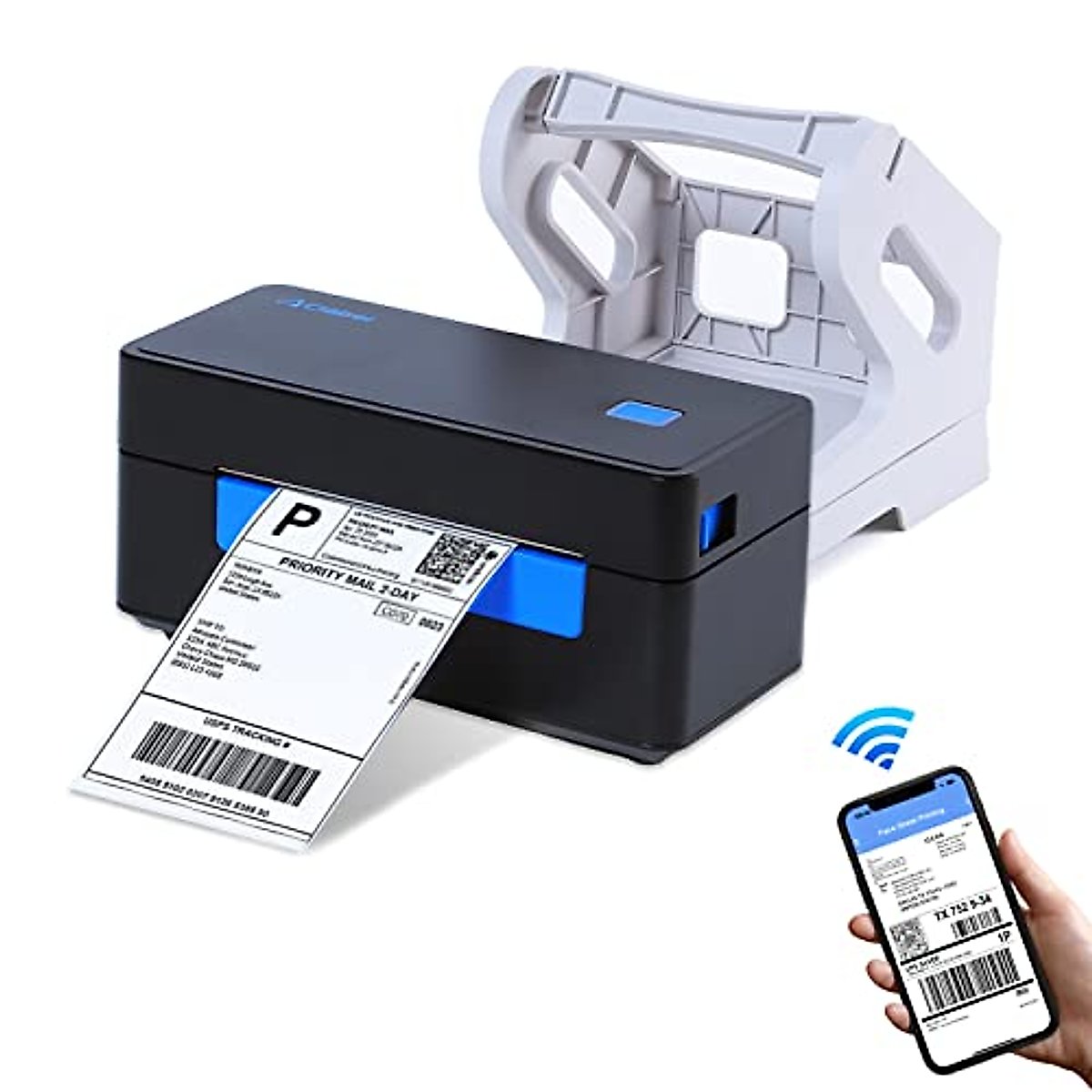 CLABEL Bluetooth Shipping Label Printer,4x6 Thermal Label Printer for Small Business Shipping Packages, Compatible with Amazon, Ebay, Etsy, Shopify, FedEx, UPS, etc, Support Windows,Mac CT428S