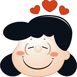 CafePress Peanuts Lucy Hearts Ceramic Coffee Mug, Tea Cup 11 oz