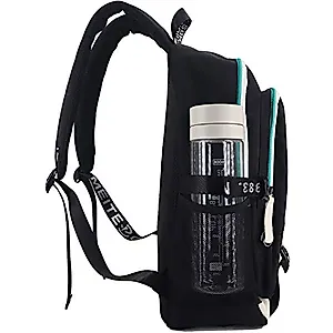 Roffatide Anime My Hero Academia Backpack Printed College School Bag Laptop Backpack with USB Charging Port & Headphone Port