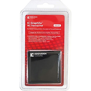 IC Graphite High Compression Thermal Pad - Permanent Replacement for Thermal Paste/Grease (30X30 mm 5-Pack)