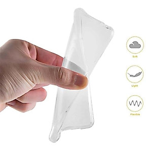 Cadorabo Case Compatible with LG V20 in Fully Transparent - Shockproof and Scratch Resistant TPU Silicone Cover - Ultra Slim Protective Gel Shell Bumper Back Skin