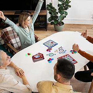 GSE Games & Sports Expert Complete Calling Bingo Game Set with 50 Bingo Cards, 500 Chips, Calling Cards for Parties, Large Groups, Game Nights