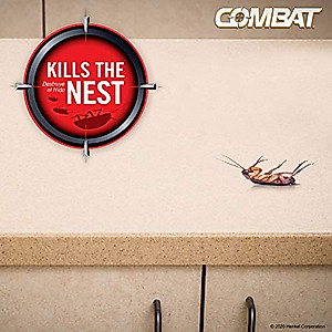 Combat Max 12 Month Roach Killing Bait, Small Roach Bait Station, Child-Resistant, 18 Count