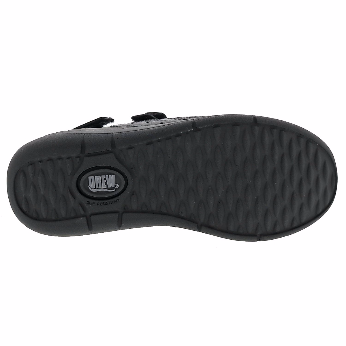 Drew Triumph Womens Hook and Loop Comfort Shoe, Black Combo,10.5 XXW (XW 4E)