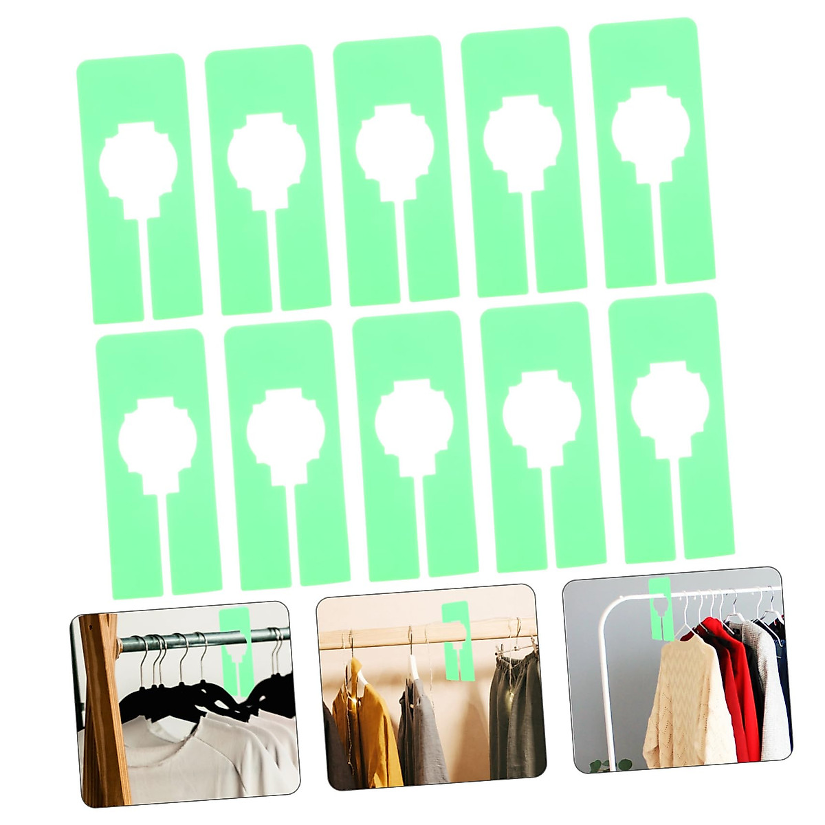Didiseaon 10PCS hangers dividers closet dividers closet organizers shelf dividers for closet organization clothing dividers hanger separators closet size dividers Splitter clothes plastic