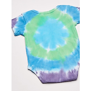 Liquid Blue baby boys Pink Floyd Dark Side Oil Paint Onesie T Shirt, Tie/Dye, 0-6 Months US