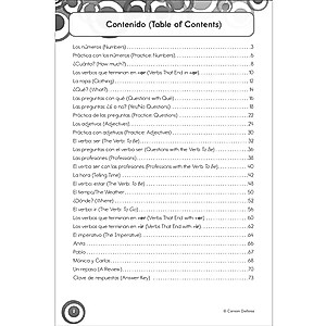 Carson Dellosa Skill Builders Level 2 Spanish Workbook for Kids Grades 6-8, Spanish Vocabulary Builder for Kids Ages 11-14, 6th– 8th Grade Spanish Workbook, Learn Spanish Parts of Speech, Time & More