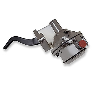 DEMOTOR PERFORMANCE Chrome High Volume Mechanical Fuel Pump For Ford Small Block V8 289 302 351W
