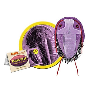 GIANT MICROBES Fuzzy Fossils Trilobite Plush - Learn About Fossils and Prehistoric Creatures, Unique Gift for Family, Friends, Scientists, Nature Lovers and Dinosaur Fans