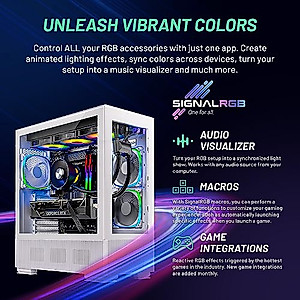 Skytech Gaming Azure PC Desktop – AMD Ryzen 9 7900X3D 4.4 GHz, NVIDIA RTX 4080, 1TB NVME Gen4 SSD, 32GB DDR5 RAM RGB, 1000W Gold PCIE 5.0 PSU, 360mm AIO, 11AC Wi-Fi, Windows 11 Home 64-bit,White