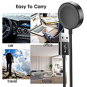 JUD 𝟮𝟬𝟮𝟯 𝐔𝐩𝐠𝐫𝐚𝐝𝐞𝐝 for Apple Watch Charger Black 6.6ft/2M Fast iWatch Charger Wireless Charging Cable Compatible with Apple Watch Series 8/7/6/5/4/3/2/1/SE