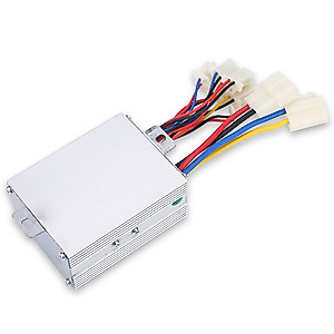Dilwe Electric Bike Brushed Controller, Reliable Brushed Motor Speed Controller Electric Controller for Electric 24V 350W